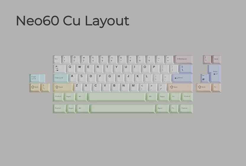 Neo60 Cu Custom Mechanical Keyboard – Qwertykeys
